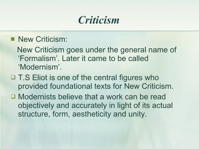 What Is Criticism | PPT | Books and Literature