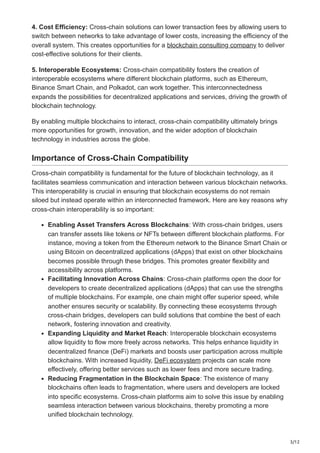 What is Cross-Chain Compatibility - SoluLab | PDF