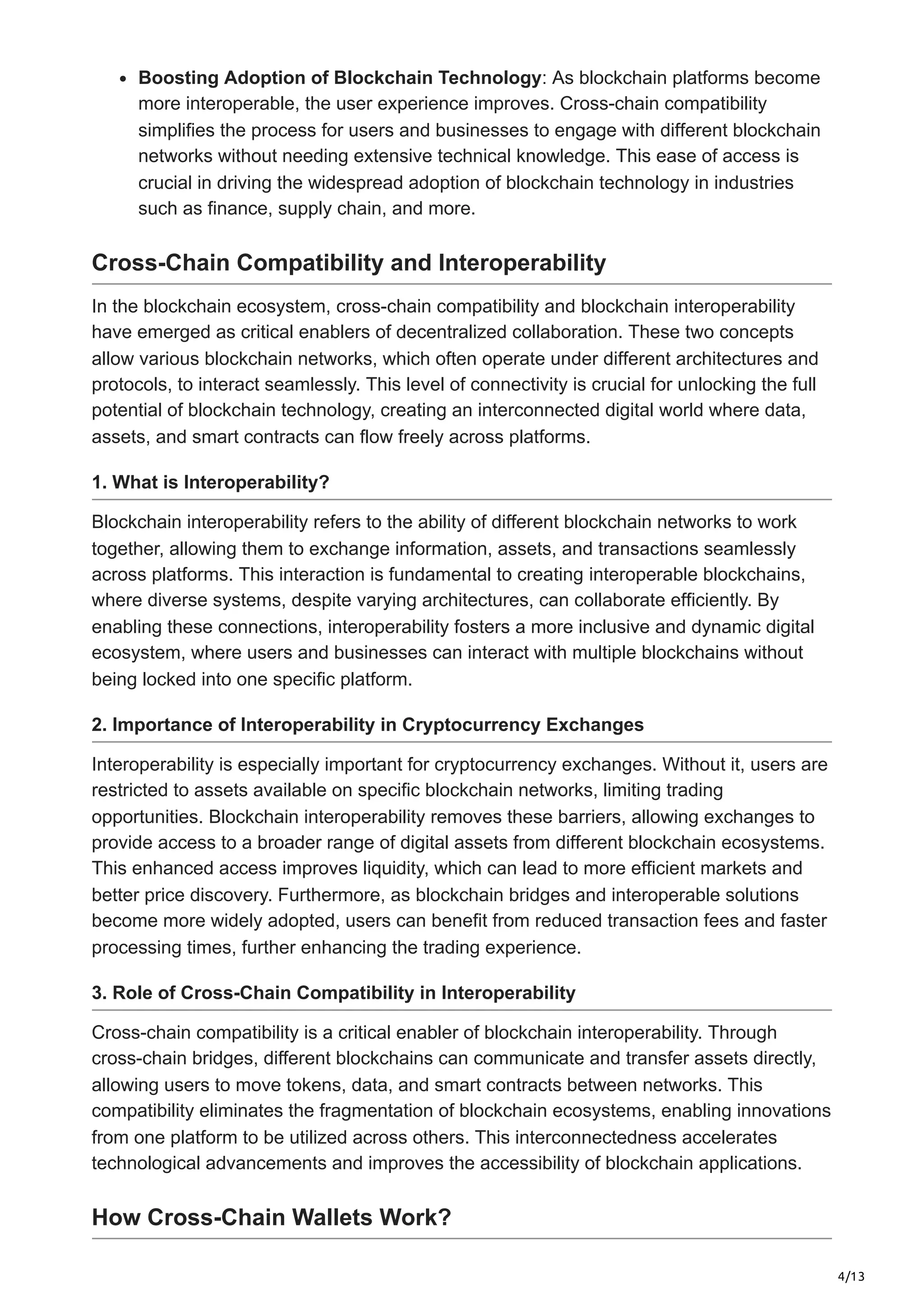What is Cross-Chain Compatibility overview | PDF | Computing ...