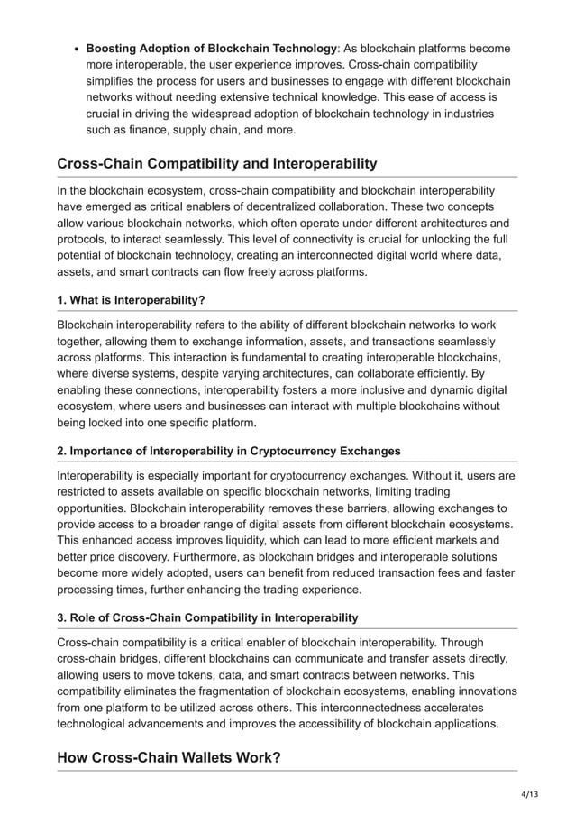 What is Cross-Chain Compatibility overview | PDF | Computing | Technology & Computing