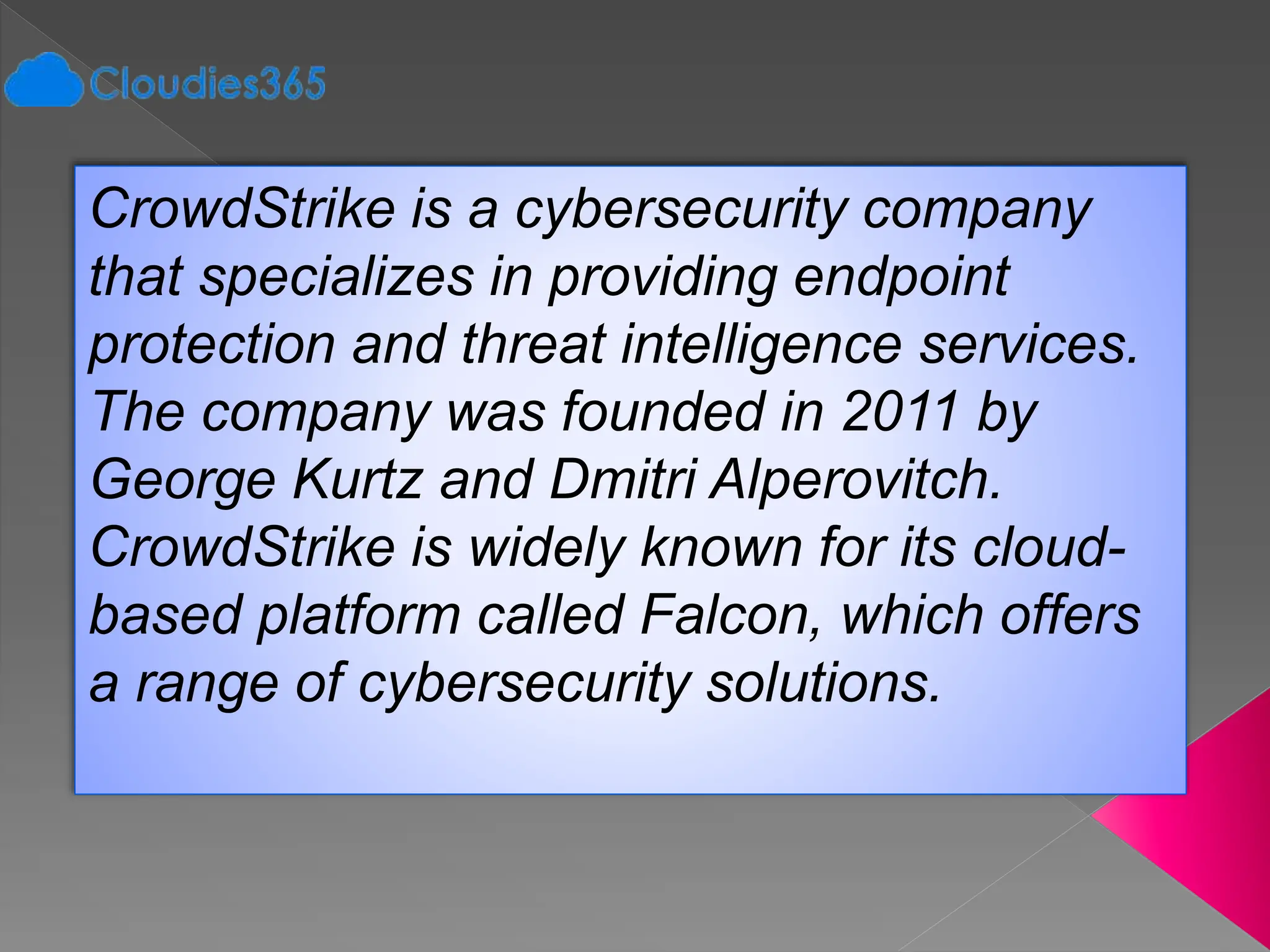 What is Crowdstrike.pptx