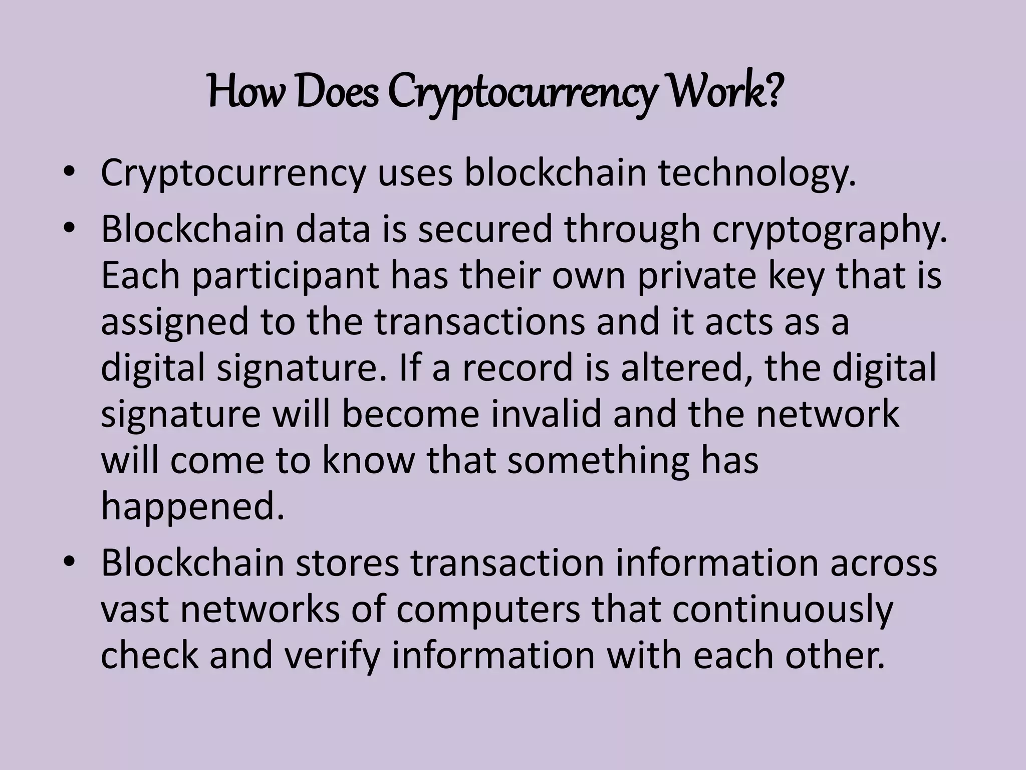 What is cryptocurrency | PPT