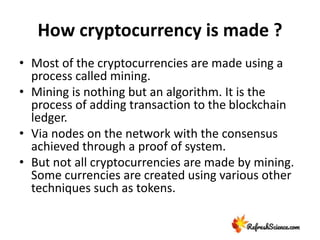 What is Cryptocurrency and how it works.pptx