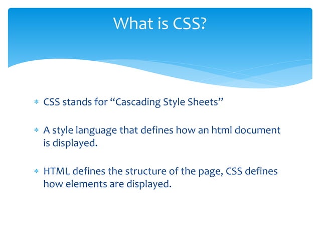 What is css | PPTX | Web Design and HTML | Internet