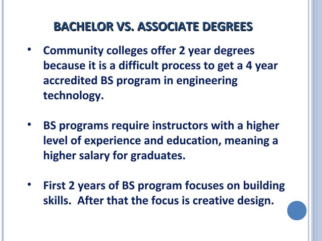 What is Engineering Technology? | PPT | Undergraduate Education ...