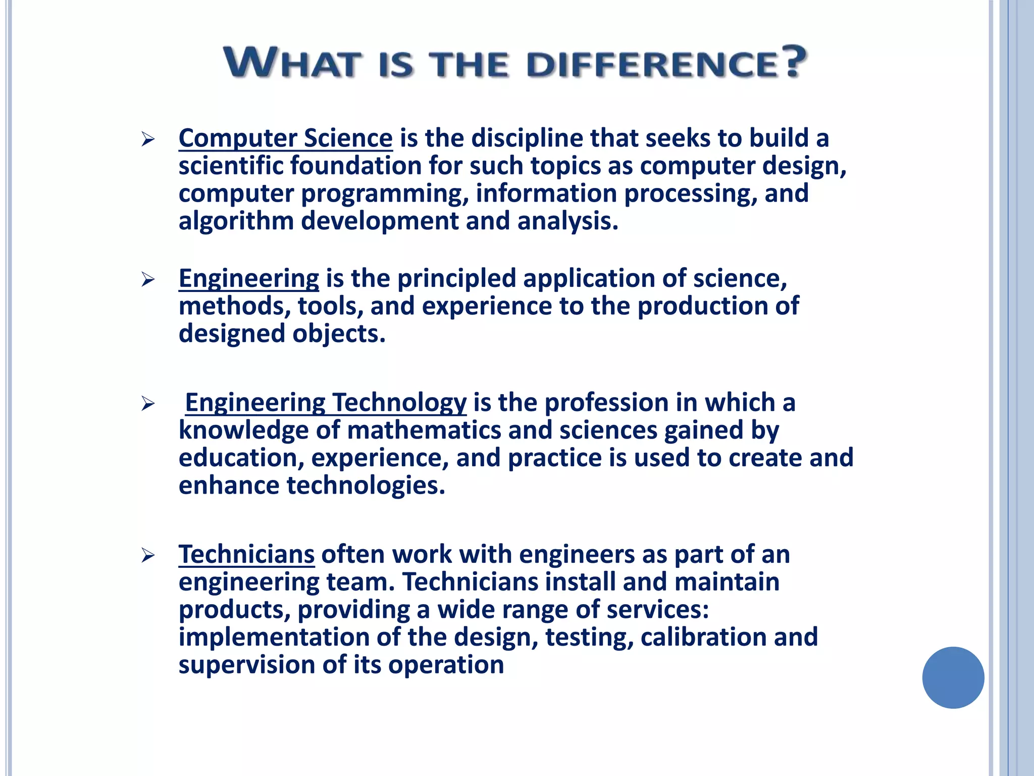 What is Engineering Technology? | PPSX | Undergraduate Education ...
