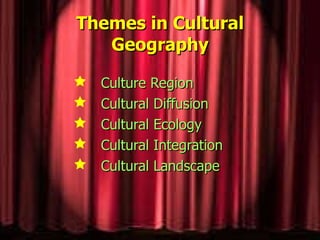 What is cultural geography | PPT