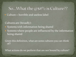 What is Cultural Psych | PPTX