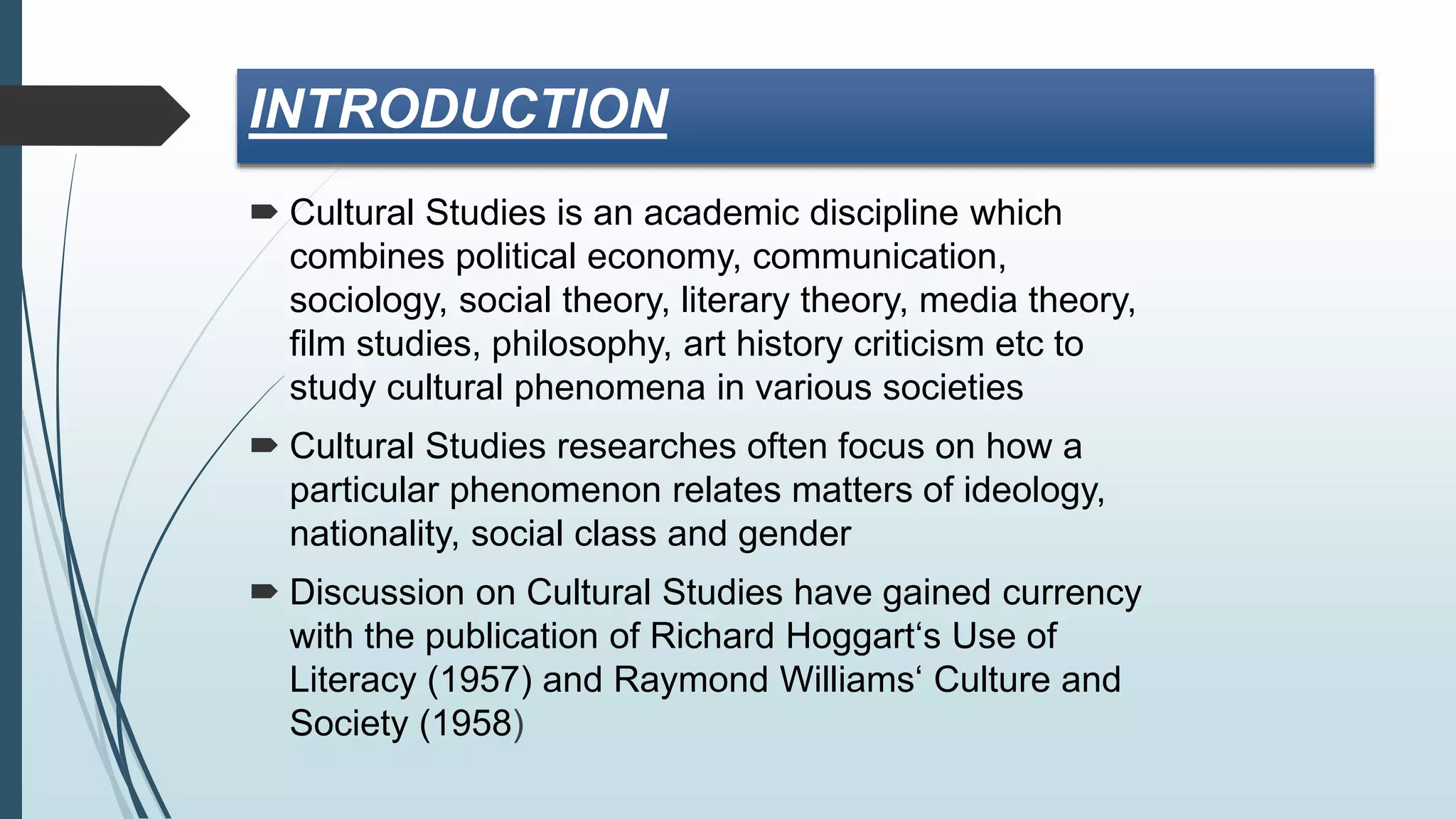 What is cultural studies | PPTX