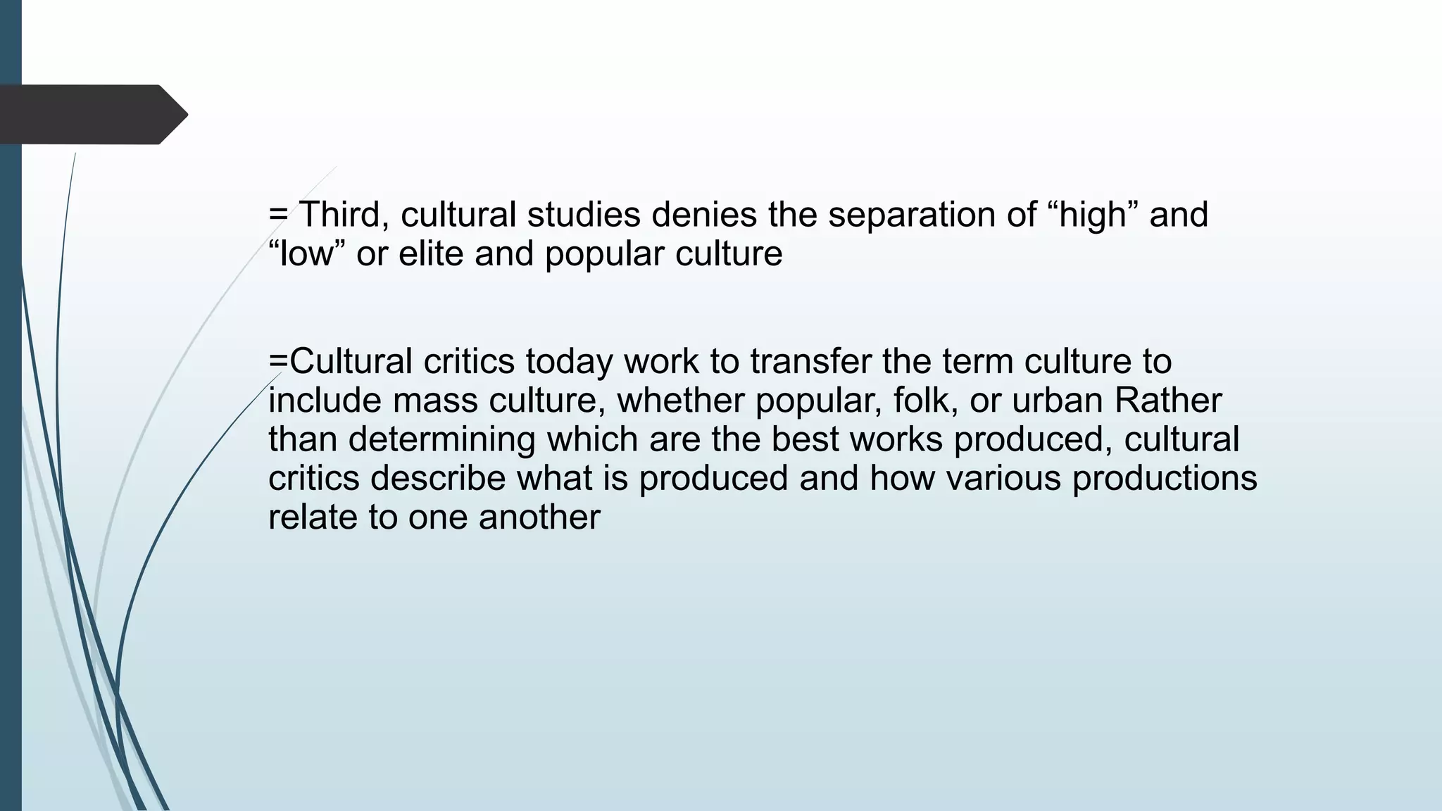 What is cultural studies | PPTX