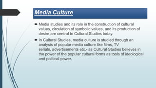 What is cultural studies | PPTX