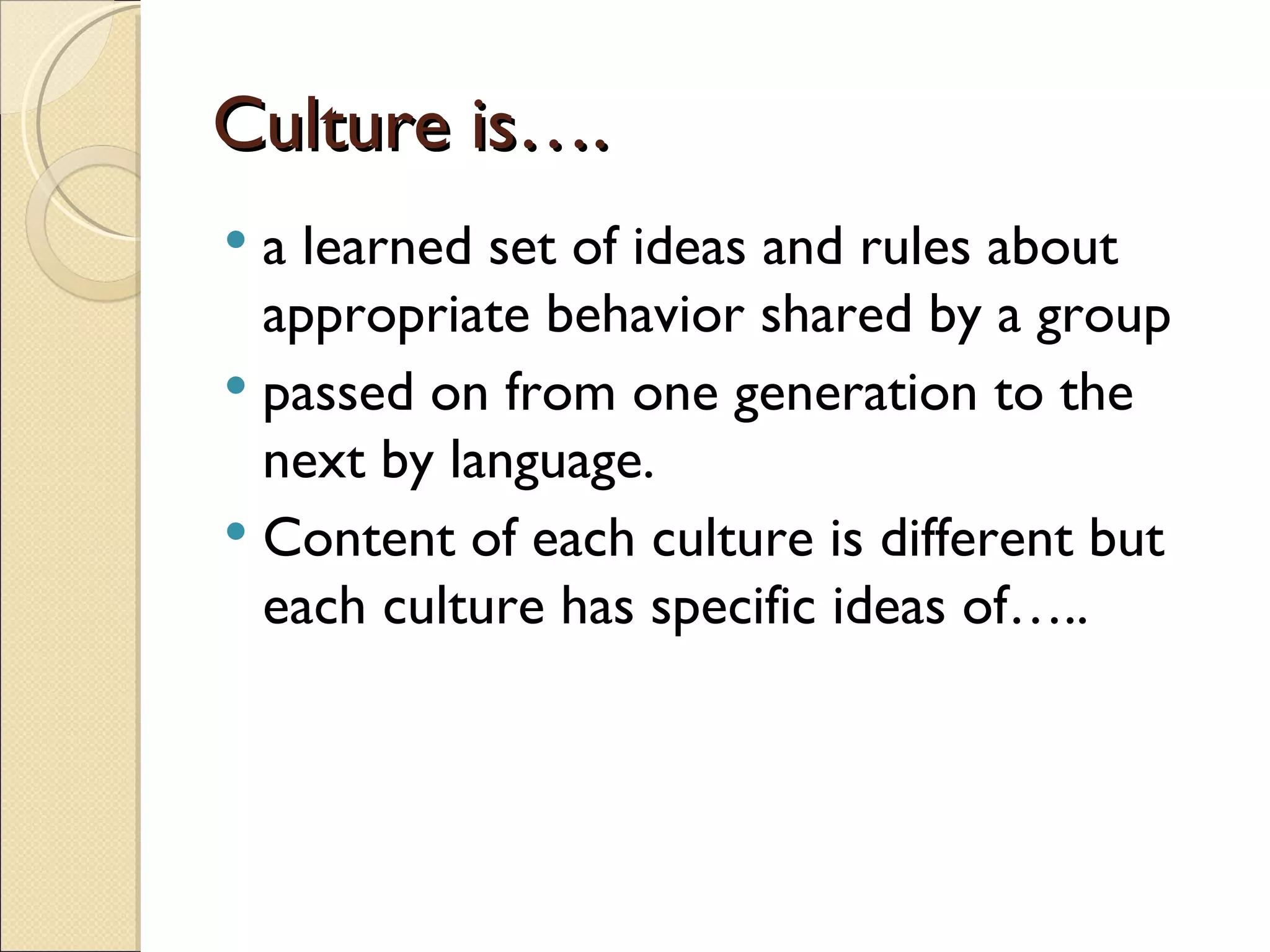 What is culture | PPT