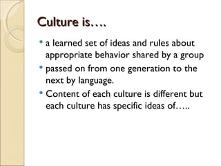 What is culture | PPT