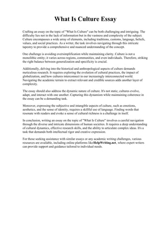 What Is Culture Essay.pdf