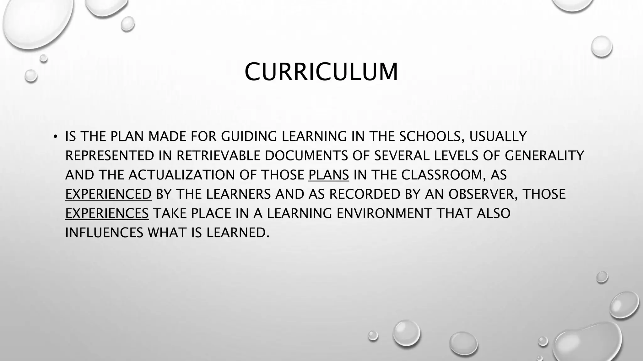 What is curriculum | PPTX