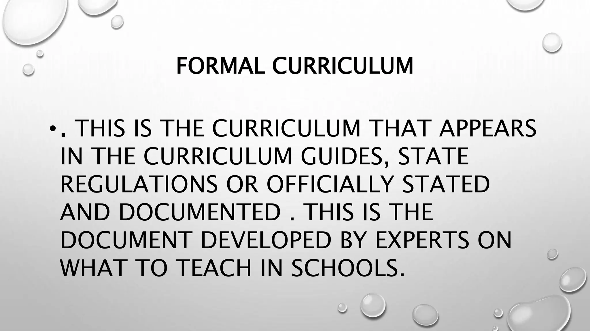 What is curriculum | PPTX