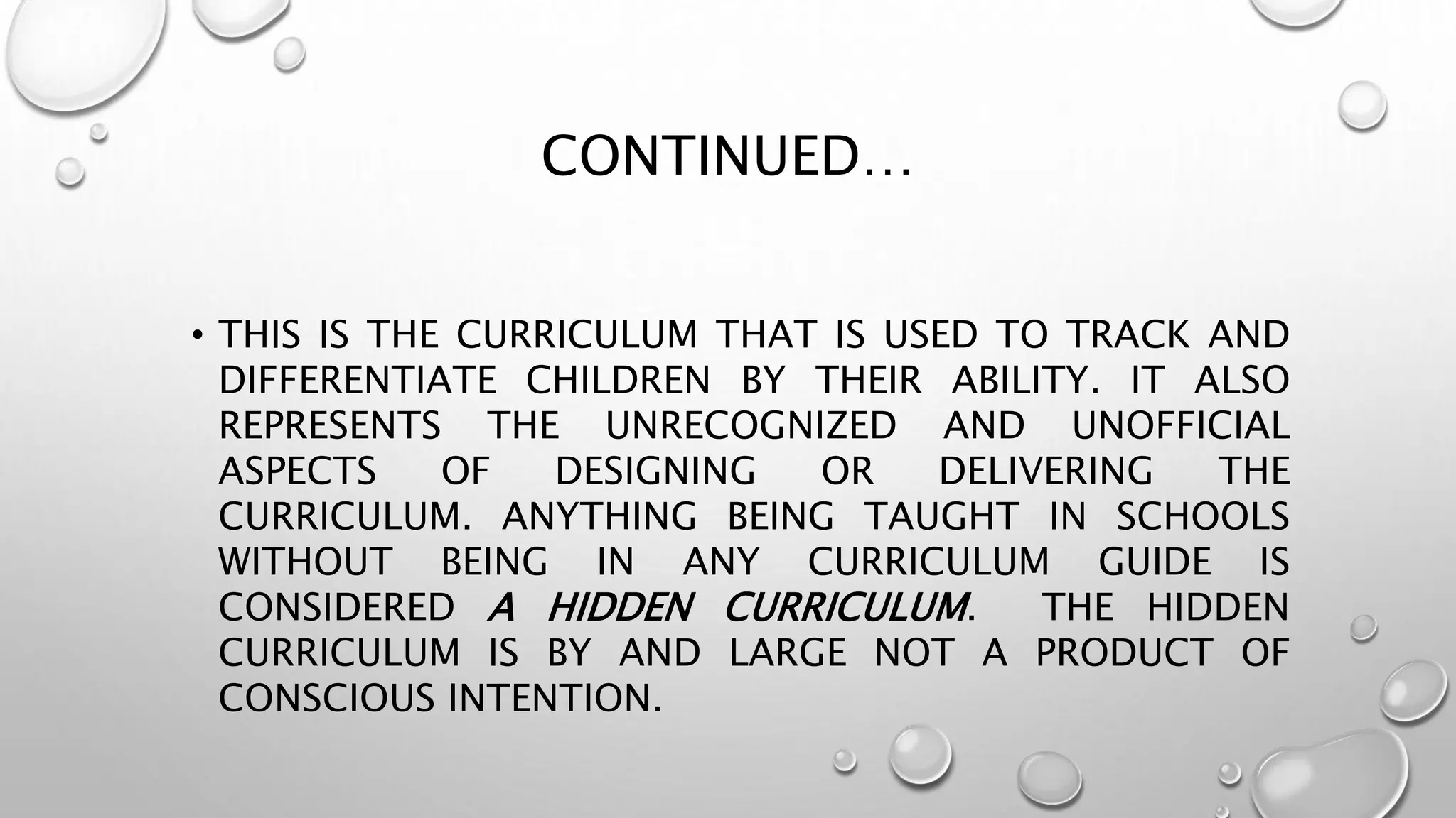 What is curriculum | PPTX