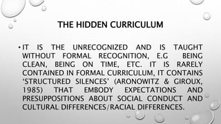 What is curriculum | PPTX