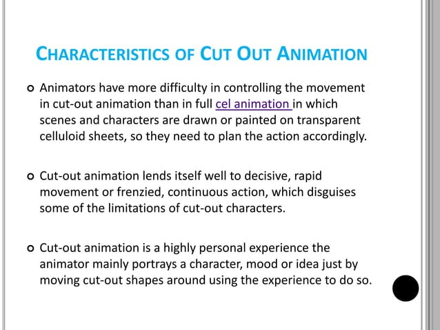 What is Cut Out Animation Technique? | PPTX