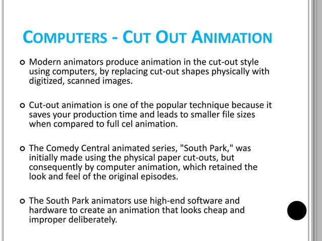 What is Cut Out Animation Technique? | PPTX