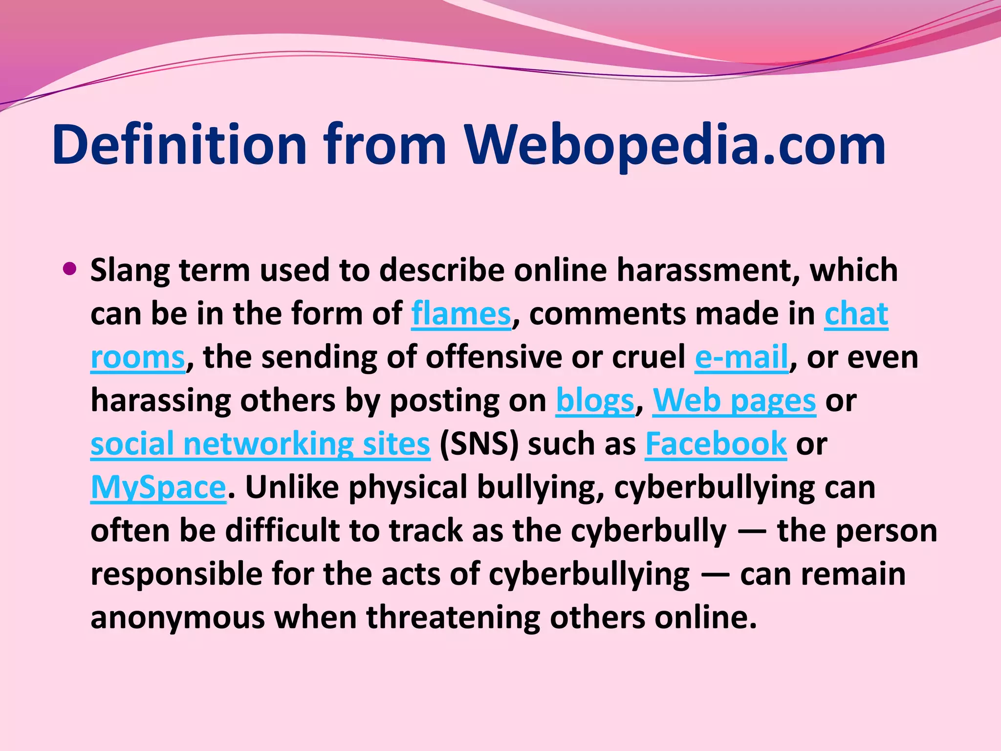 What is cyberbullying presentation | PPTX