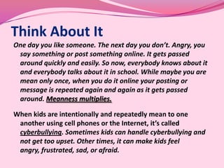 What is cyberbullying presentation | PPTX