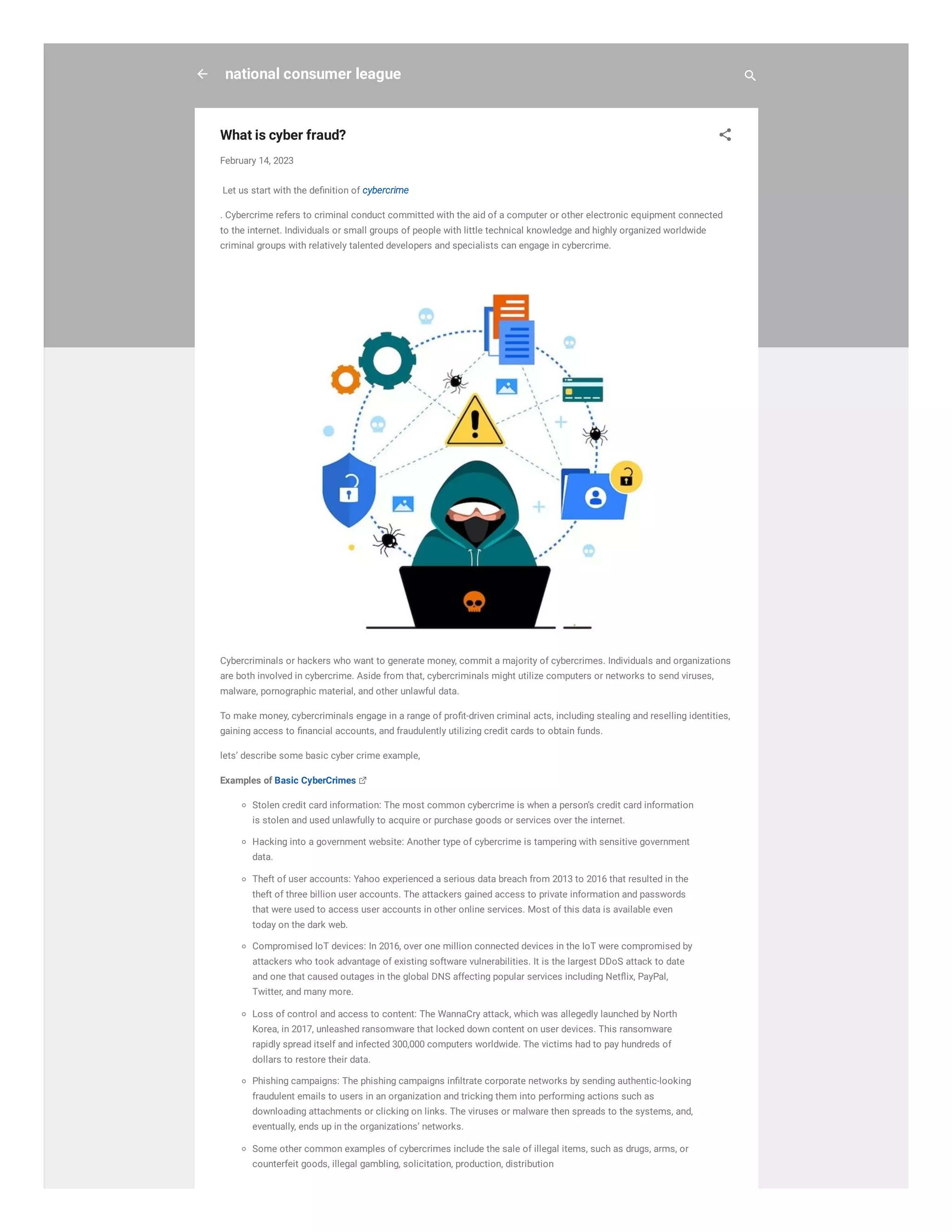What is cyber fraud? | PDF