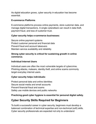 What Is Cyber Security? A Beginner’s Guide (2026) | PDF
