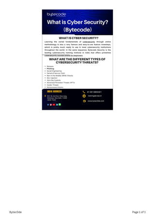What is Cyber Security (Bytecode).pdf