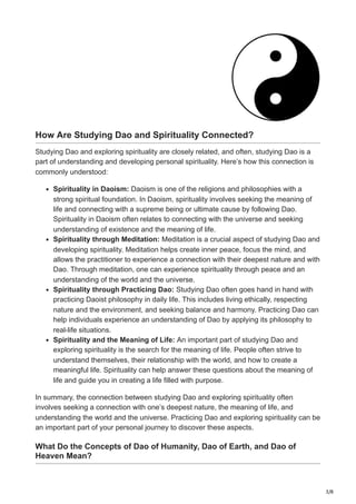 What is Dao - Tao Way or Path: the absolute principle underlying the ...