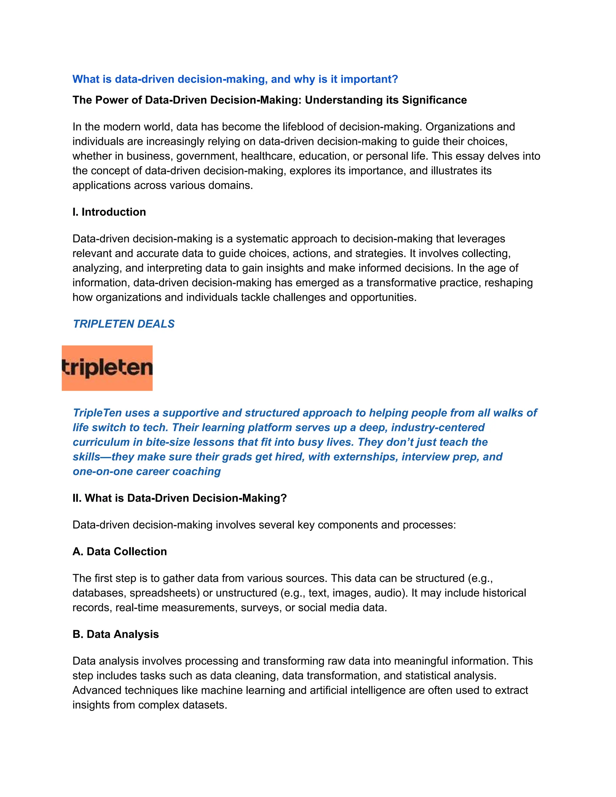 What is data-driven decision-making, and why is it important.pdf