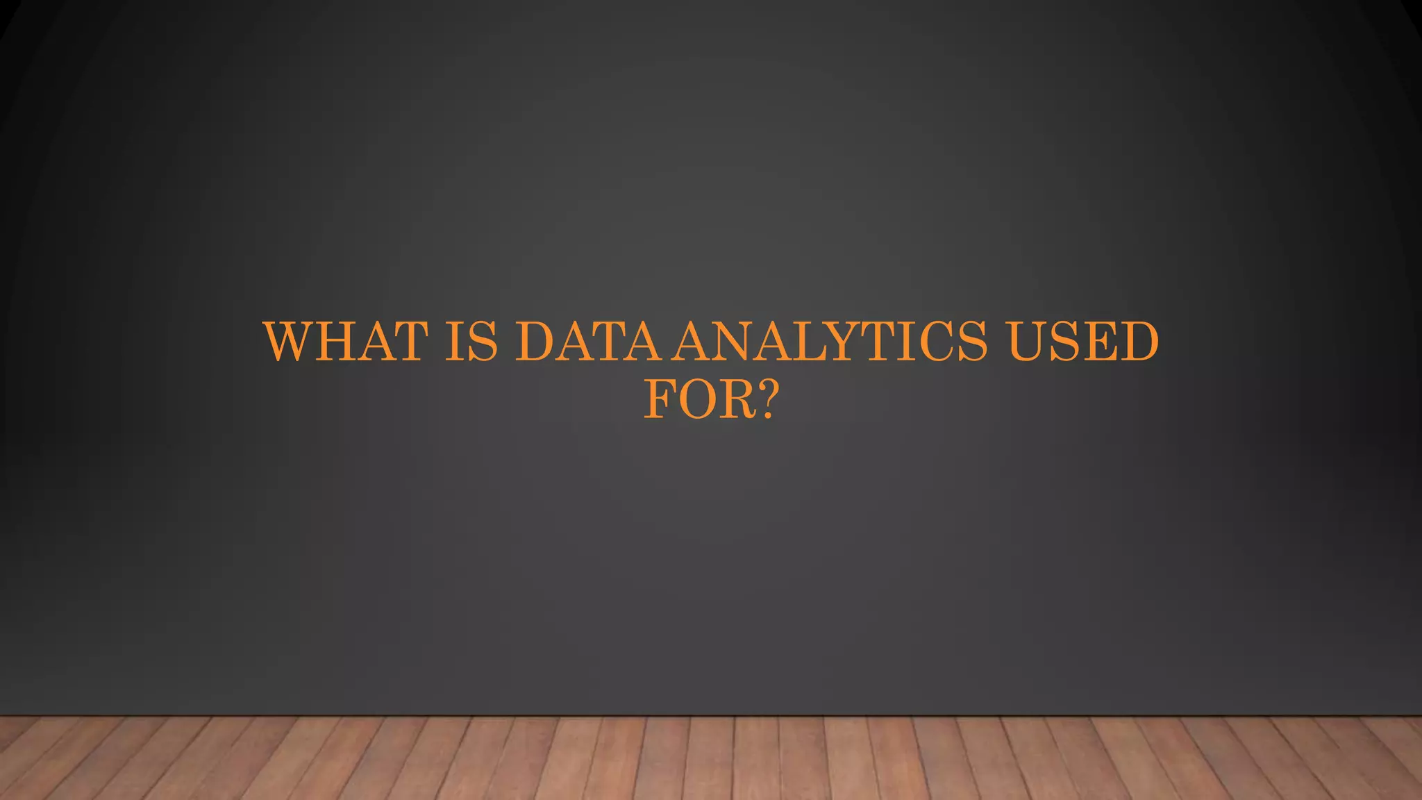 Introduction to Data Analytics | PPTX