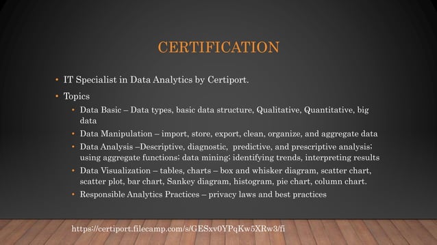 Introduction to Data Analytics | PPTX