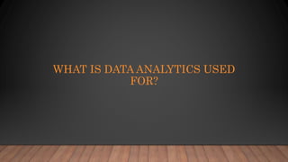 Introduction to Data Analytics | PPTX