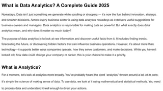 What is Data Analytics? A Complete Guide 2025 | PPTX