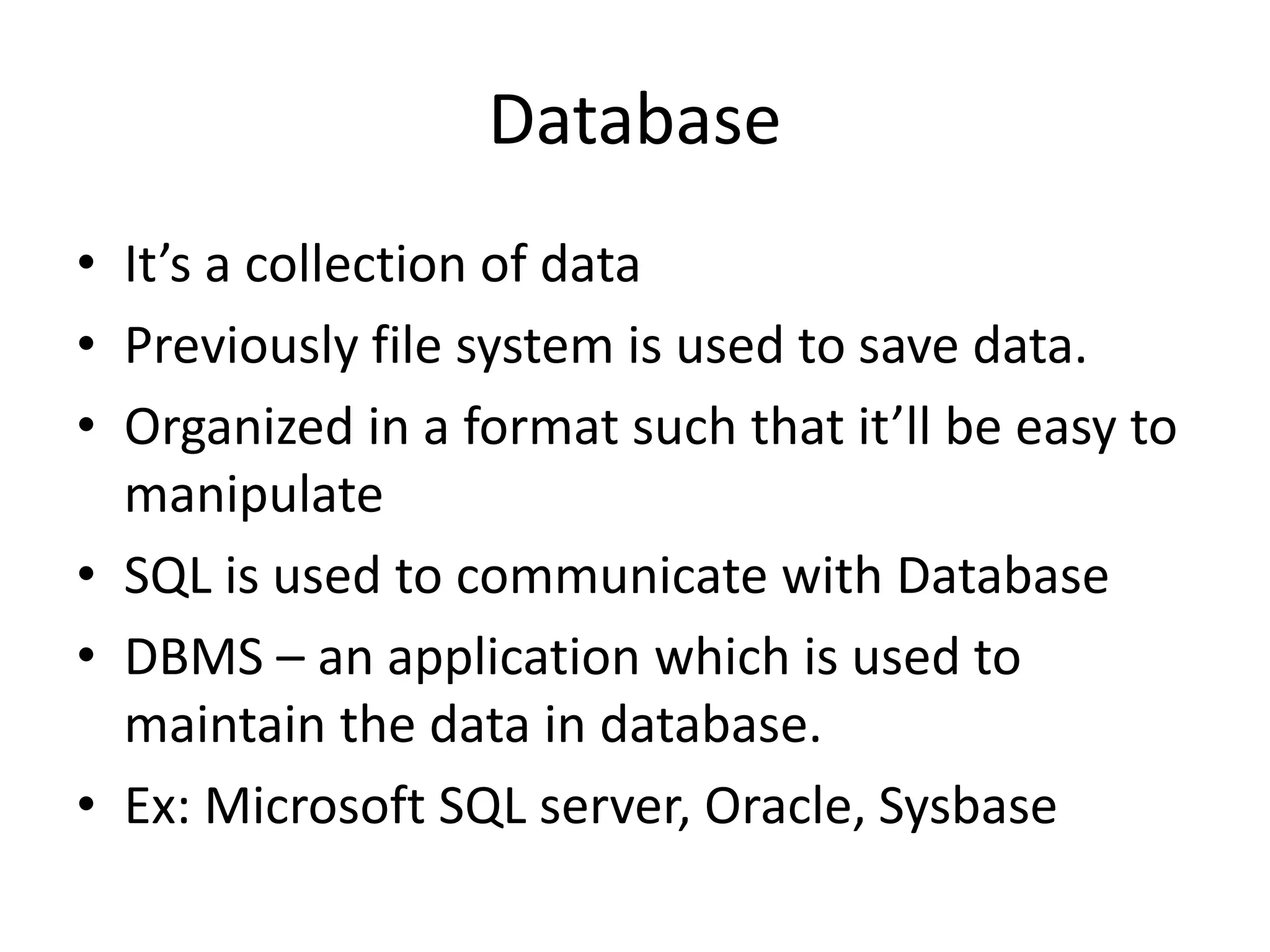 What is database | PPT