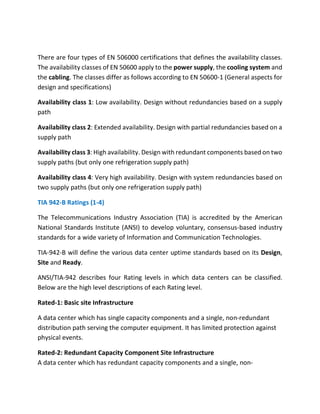 What is data center availability modes slide | PDF