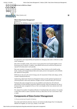 What is Data Center Management_ - Modius _ DCIM - Data Center Infrastructure Management.pdf