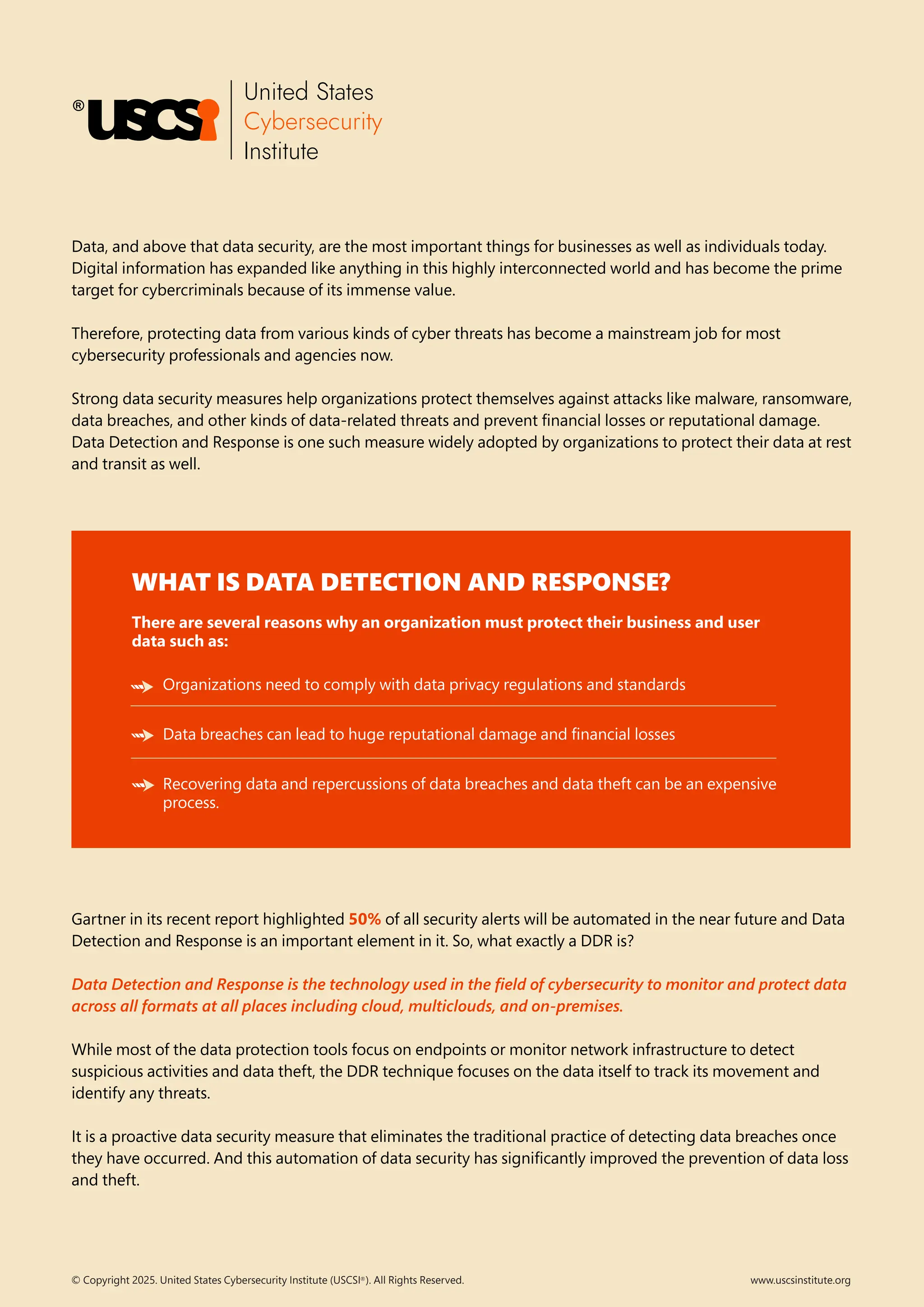 What is Data Detection and Response (DDR): Working, Benefits, and Importance | PDF