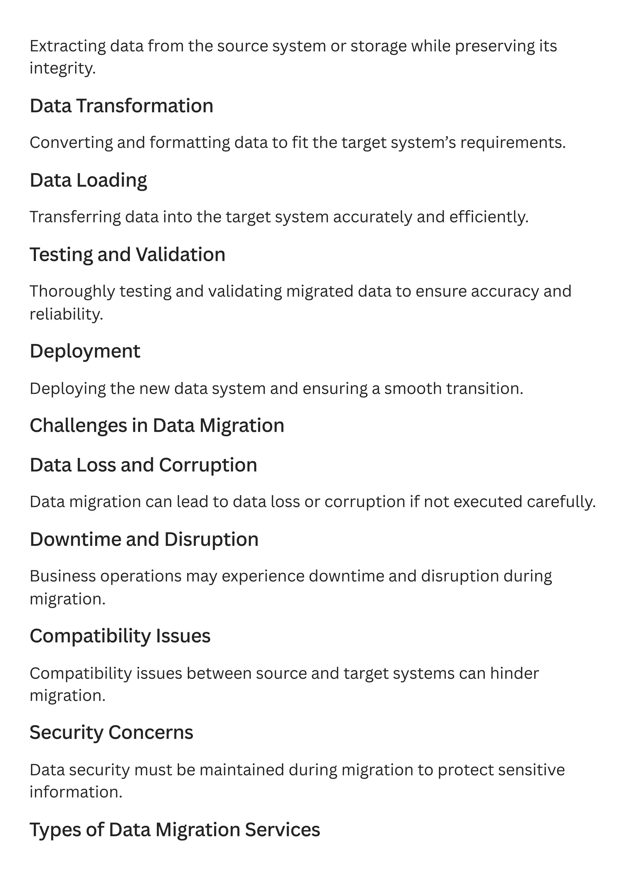What is data migration services | PDF | Databases | Computer Software and Applications