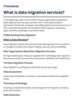 What is data migration services | PDF | Databases | Computer Software ...