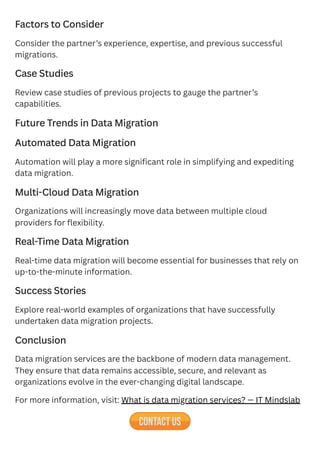 What is data migration services | PDF | Databases | Computer Software ...