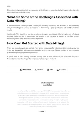 What is Data Mining? Key Concepts Explained | PDF