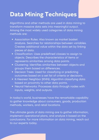 What Is Data Mining How It Works, Benefits, Techniques.pdf