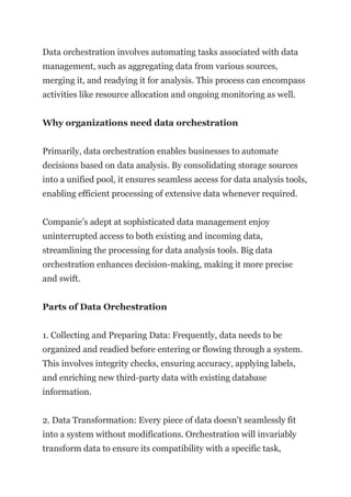 What Is Data Orchestration.pdf | Databases | Computer Software and ...