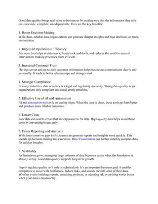 Full Explain What Is Data Quality? .docx