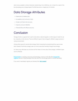 What Is Data Storage Different Types & Attributes Of Data Storage (1 ...