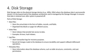 What is dbms architecture, components of dbms architecture and types of dbms architecture | PPT