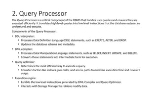 What is dbms architecture, components of dbms architecture and types of dbms architecture | PPT