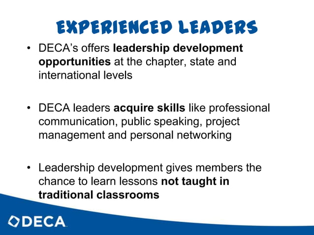 What is DECA?